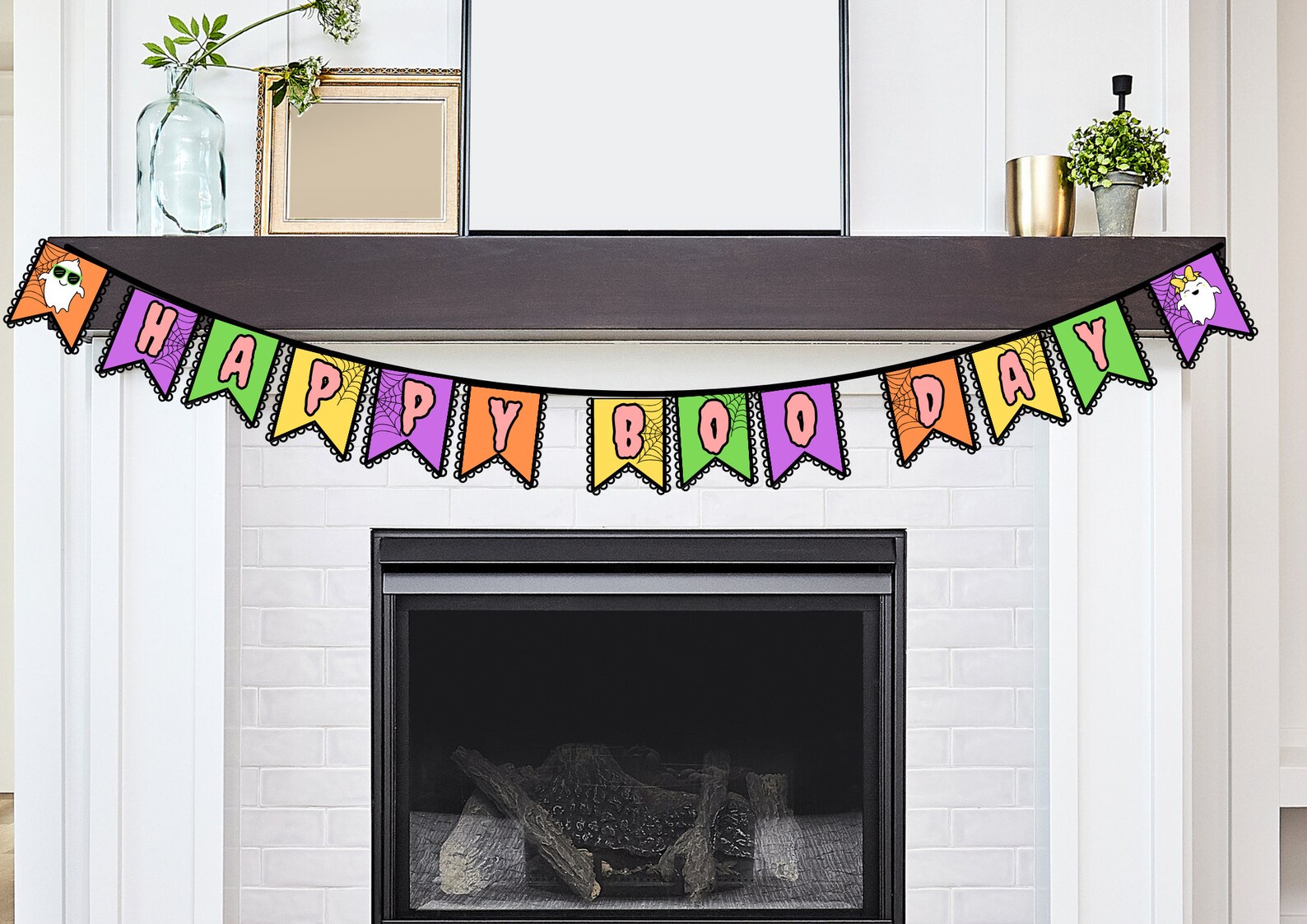 Happy Boo Day Digital Print & SVG Banner - Etsy