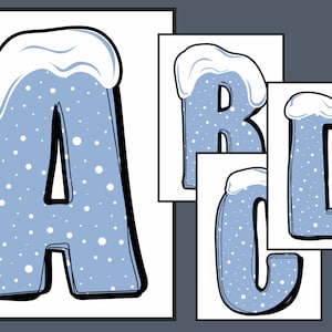 Bulletin Board Font | Christmas Font | Classroom Bulletin Board Letters ...