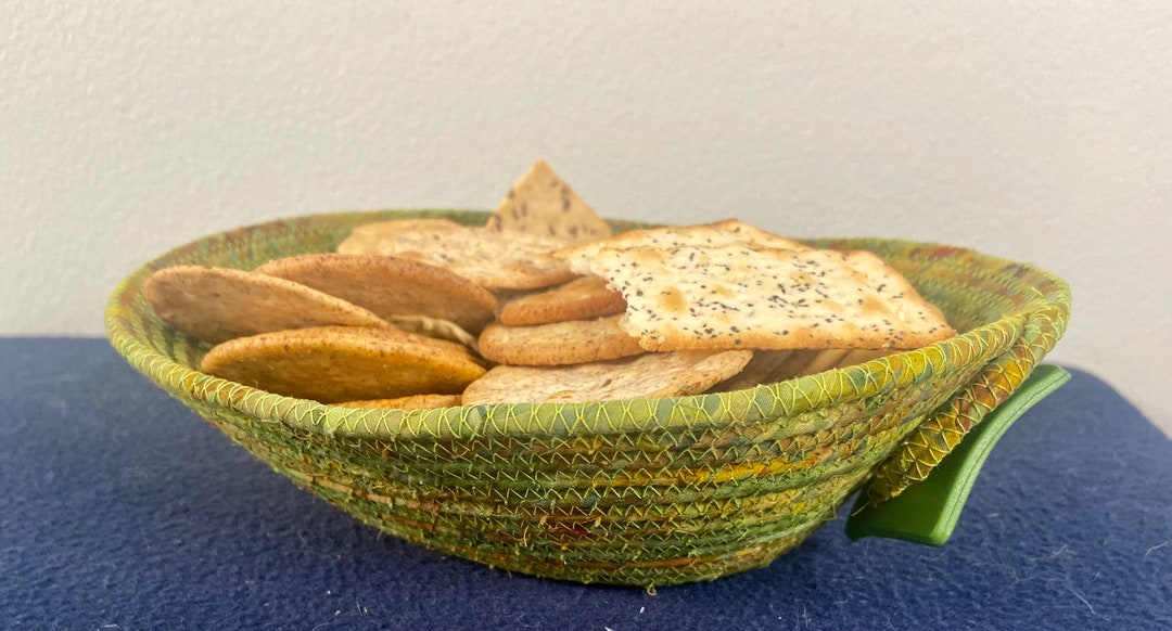 Shades of Green Oval Cracker Dish - Etsy