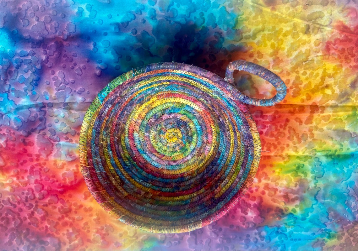 Rainbow Colored Dish - Etsy