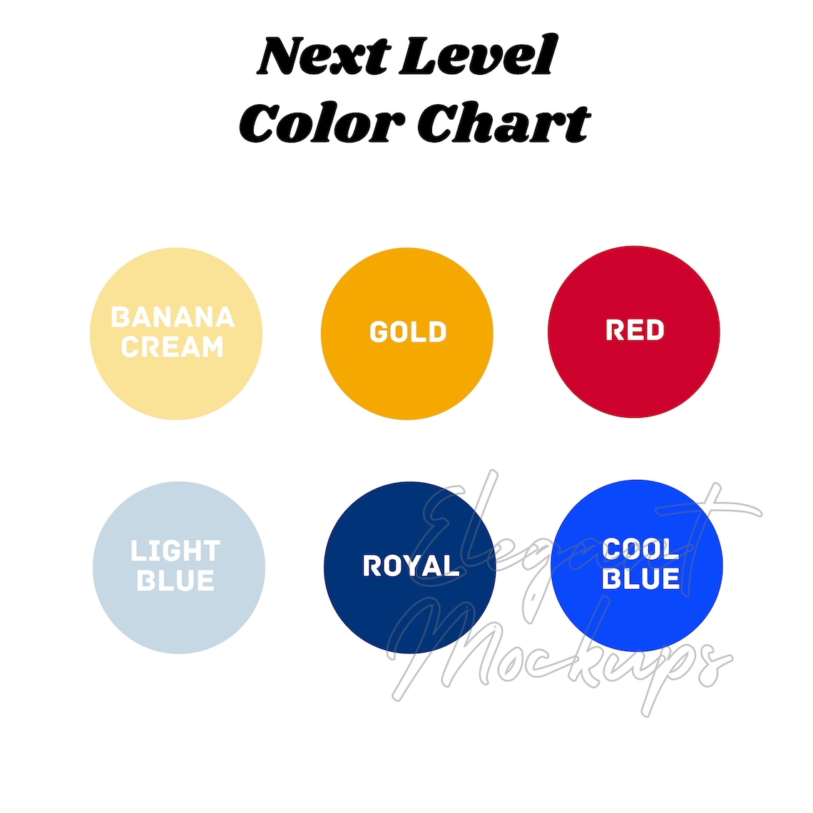 Canva Editable Next Level Color Chart, Editable Next Level, Next Level ...