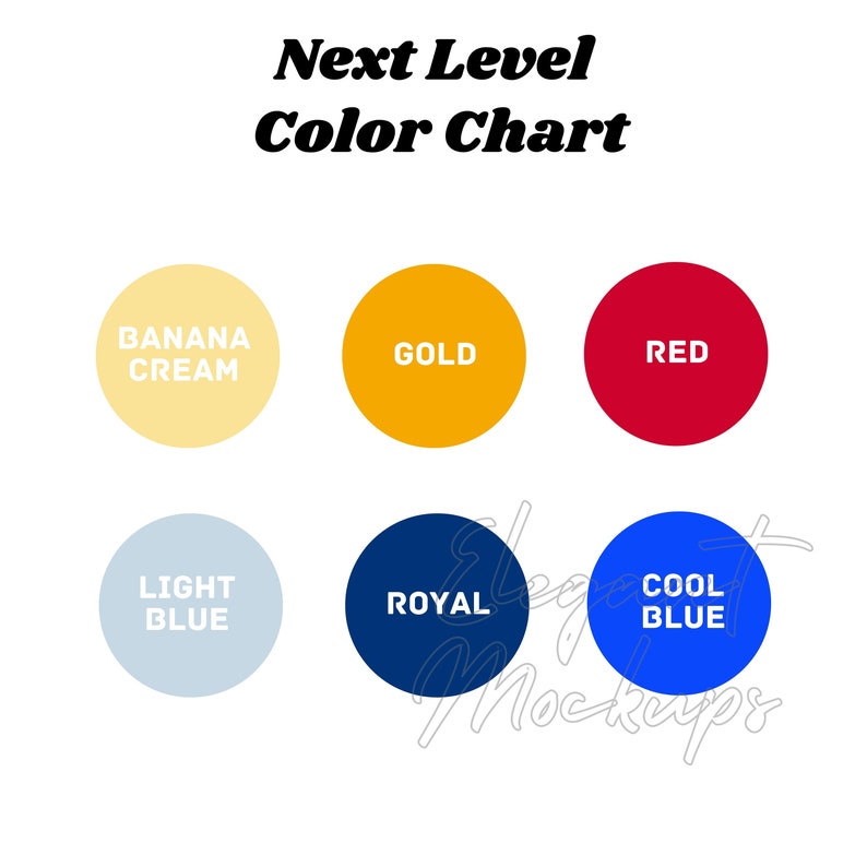 Canva Editable Next Level Color Chart Editable Next Level - Etsy UK