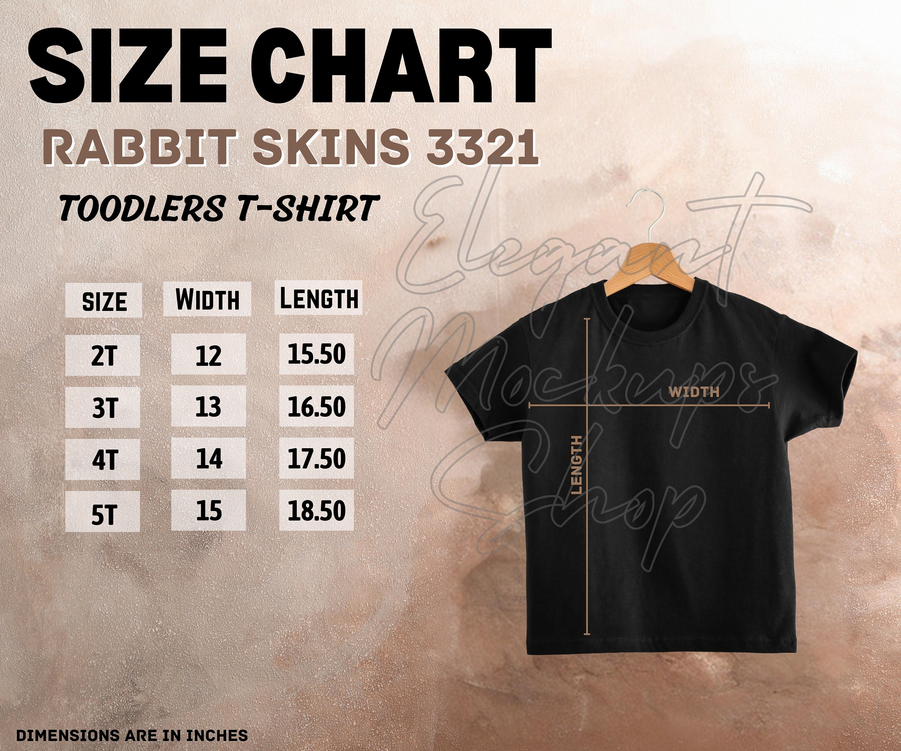 Rabbit Skins 3321, Color Chart, Size Chart, Rabbit Skins Chart, Toddler ...