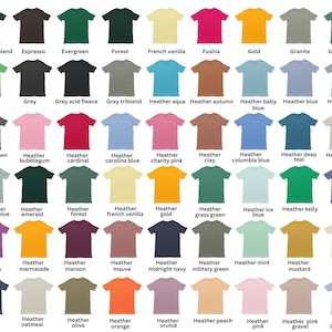 Canva Editable Color Chart, Bella Canvas , PNG Transparent File ...