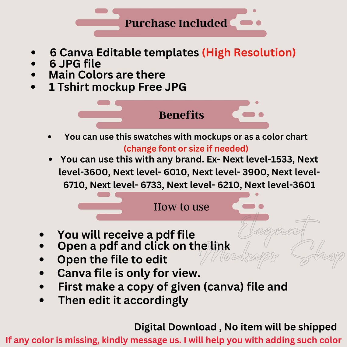 Canva Editable Next Level Color Chart, Editable Next Level, Next Level ...