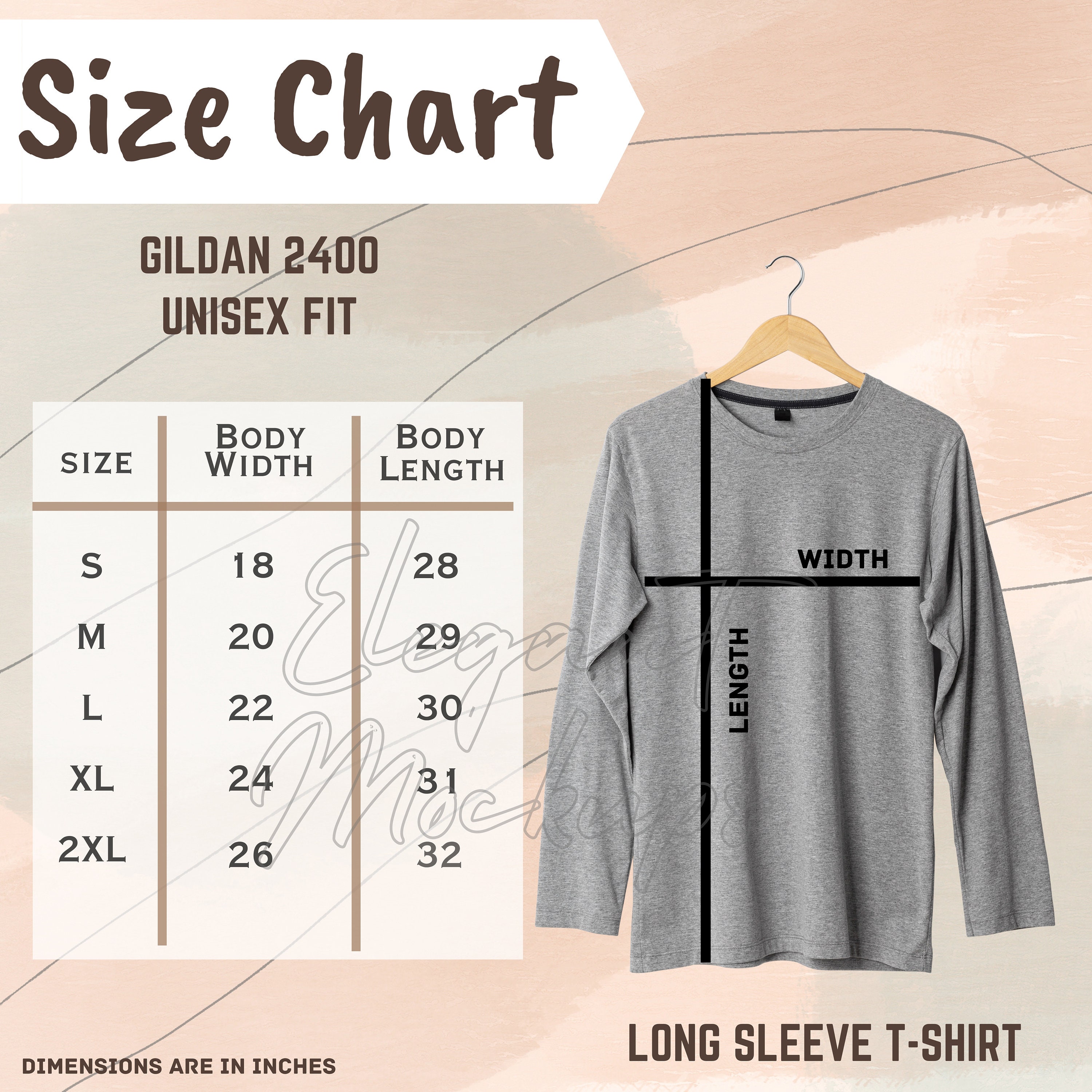 Gildan 2400 Size Chart Gildan Size Chart Gildan Sizing Long Sleeve T ...