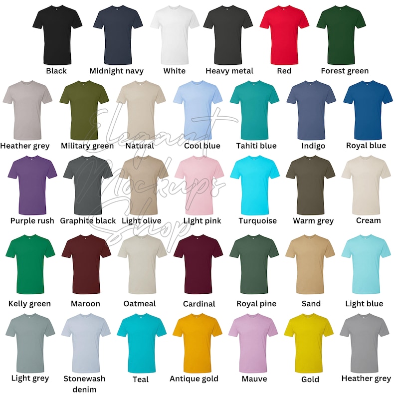 Next Level 3600 T-shirt Mockup Bundle, Front and Back (PNG) - Etsy