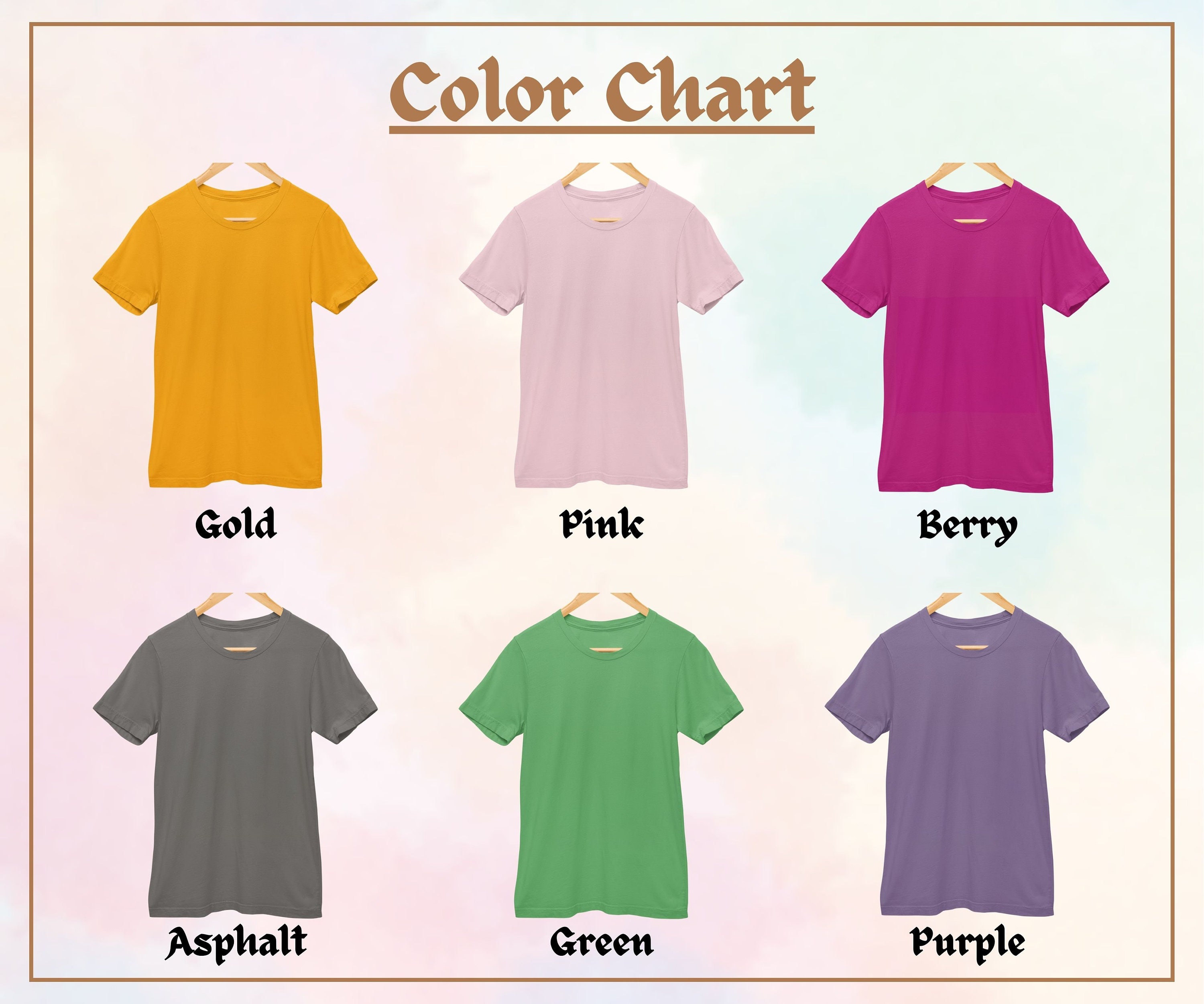 Canva Editable Color Chart, Bella Canvas , PNG Transparent File ...