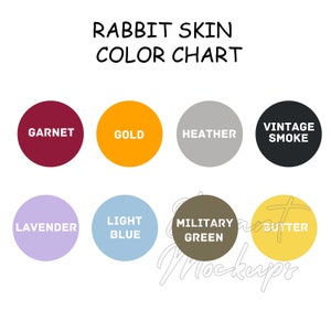 Canva Editable Color Chart, Editable Rabbit Skins Color Chart, Rabbit ...