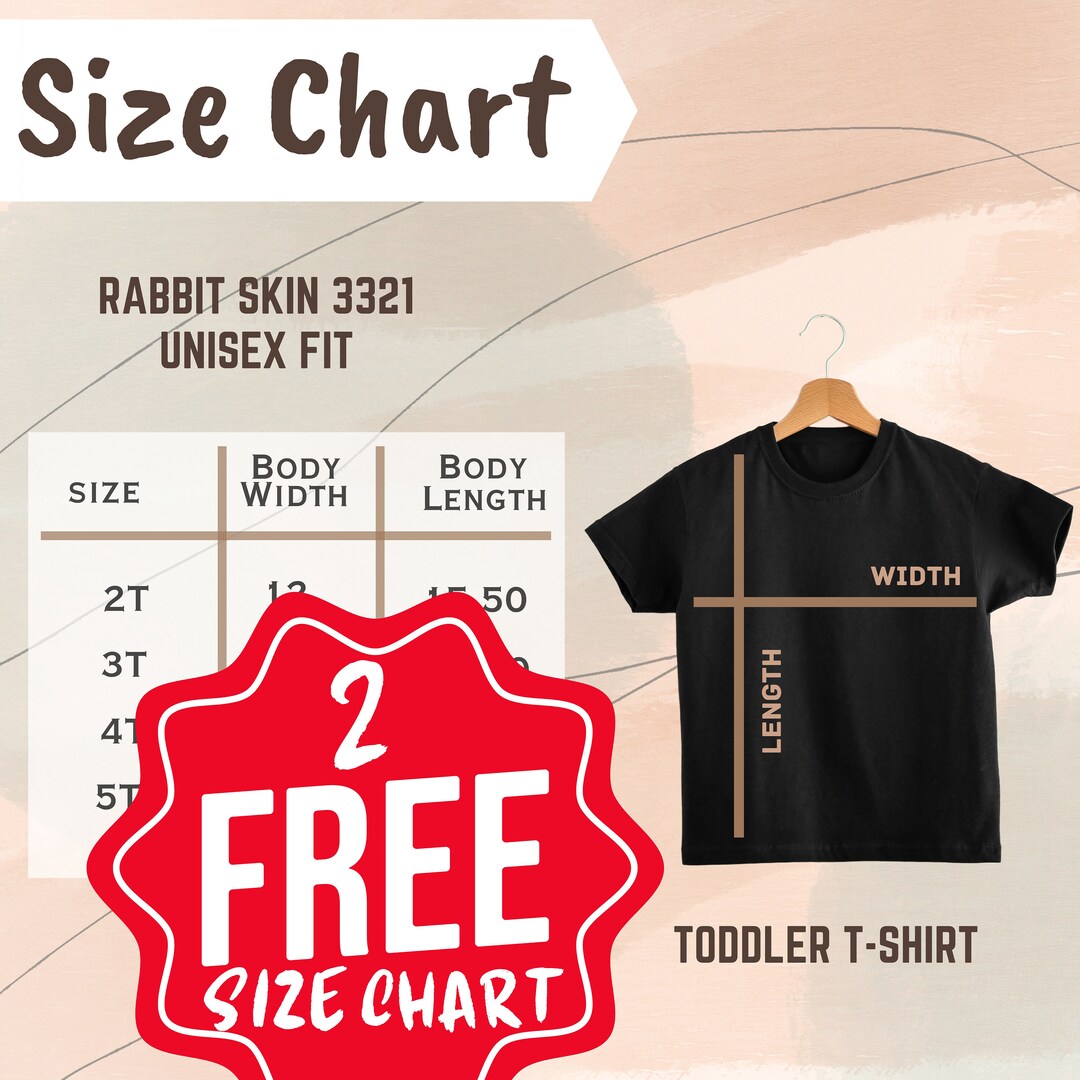Rabbit Skins 3321, Color Chart, Size Chart, Rabbit Skins Chart, Toddler ...