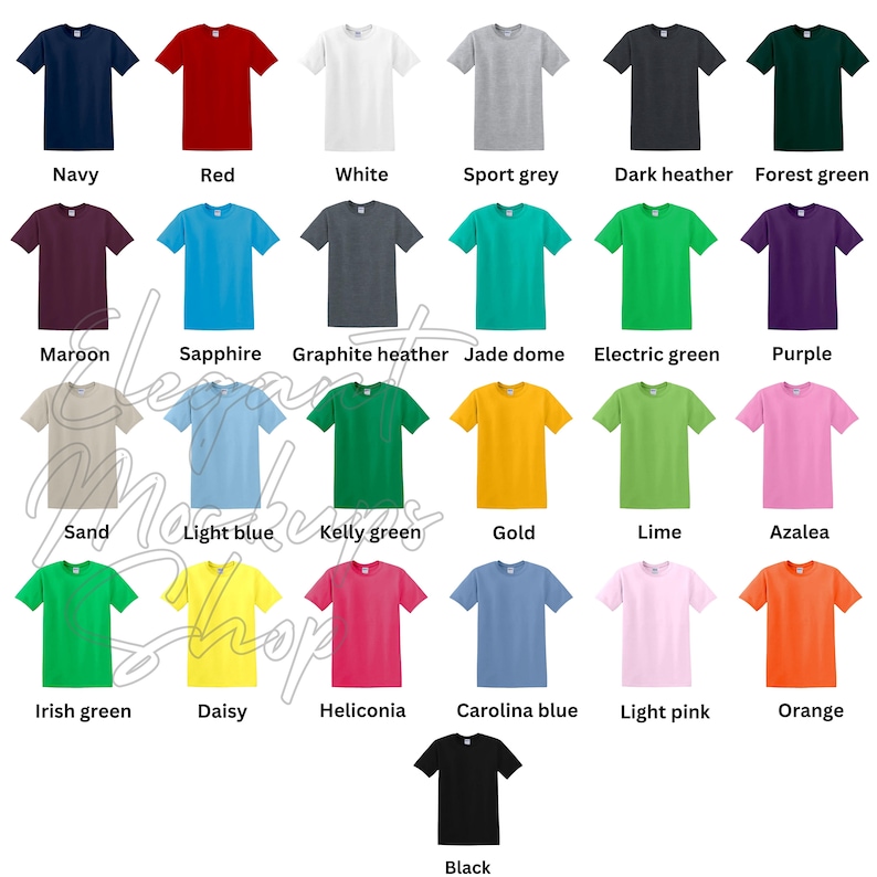 Gildan 8000 Transparent Png, Gildan 8000, G8000, G180, Mock up Front ...