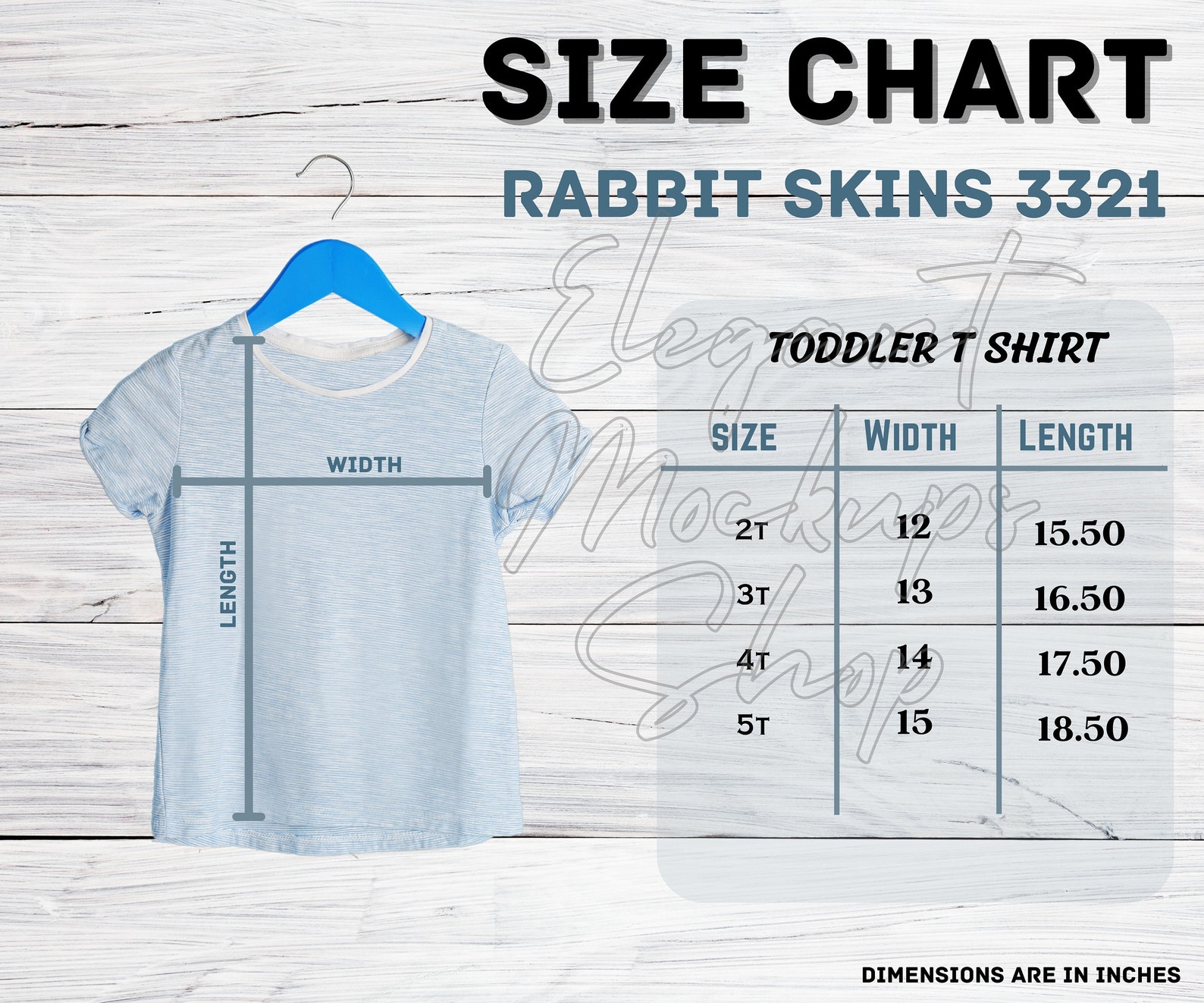 Rabbit Skins 3321, Color Chart, Size Chart, Rabbit Skins Chart, Toddler ...