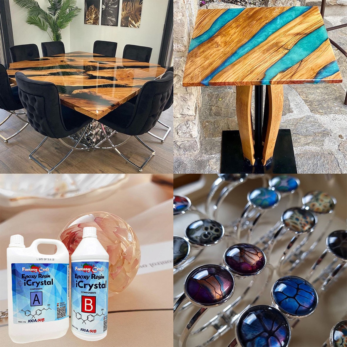 ICRYSTAL- Transparent Epoxy Resin – High Quality by Good Price - A+B - Etsy