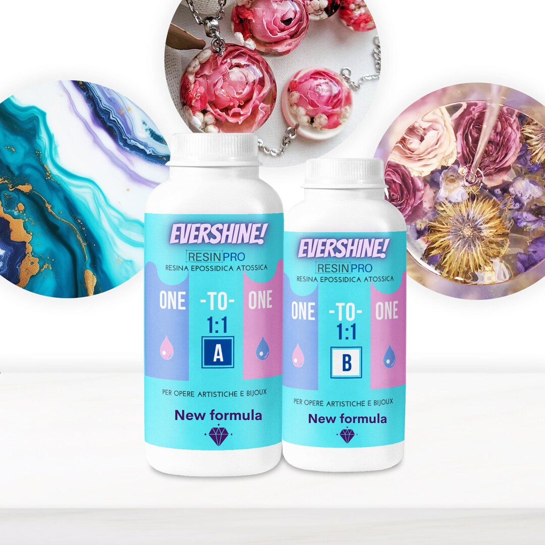 Non-toxic Transparent Epoxy Resin – Medium Viscosity – 1:1 Ratio-“one-2 ...