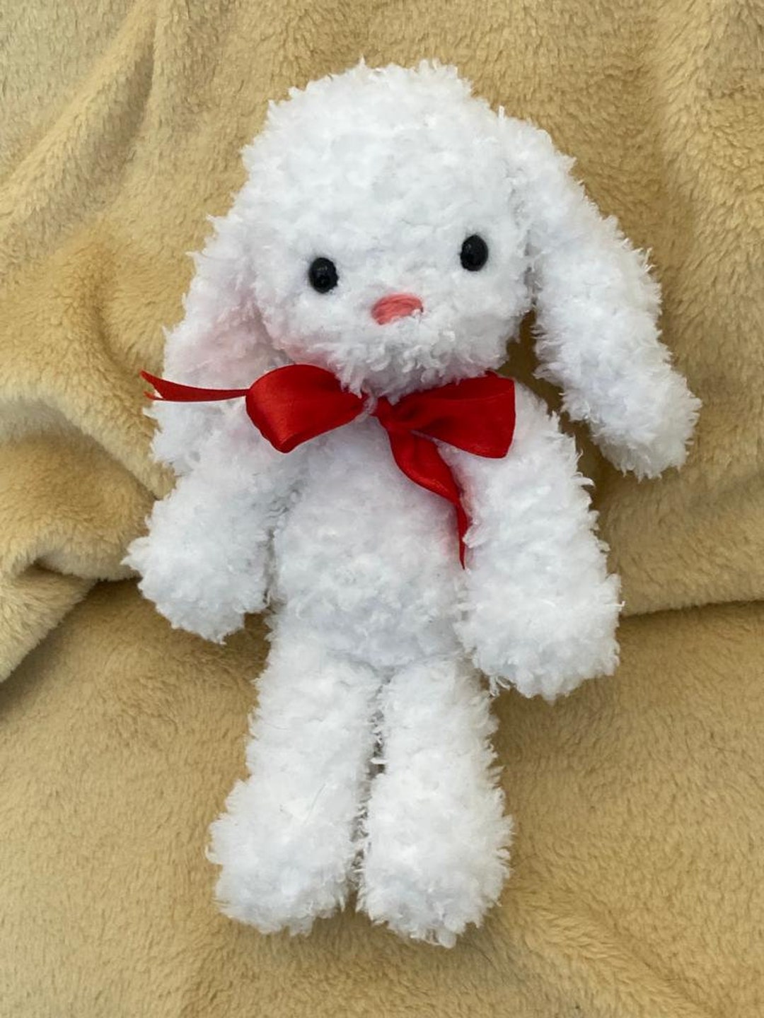 Crochet Fluffy Bunny Plush - Etsy