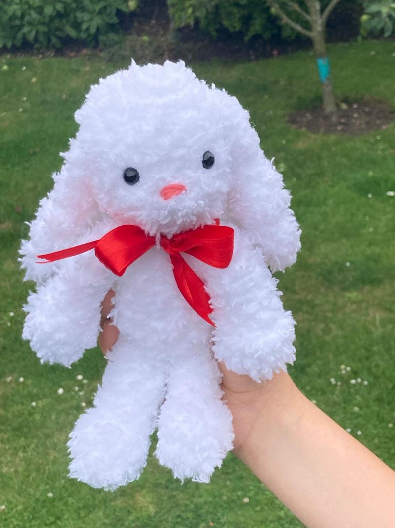 Crochet Fluffy Bunny Plush - Etsy