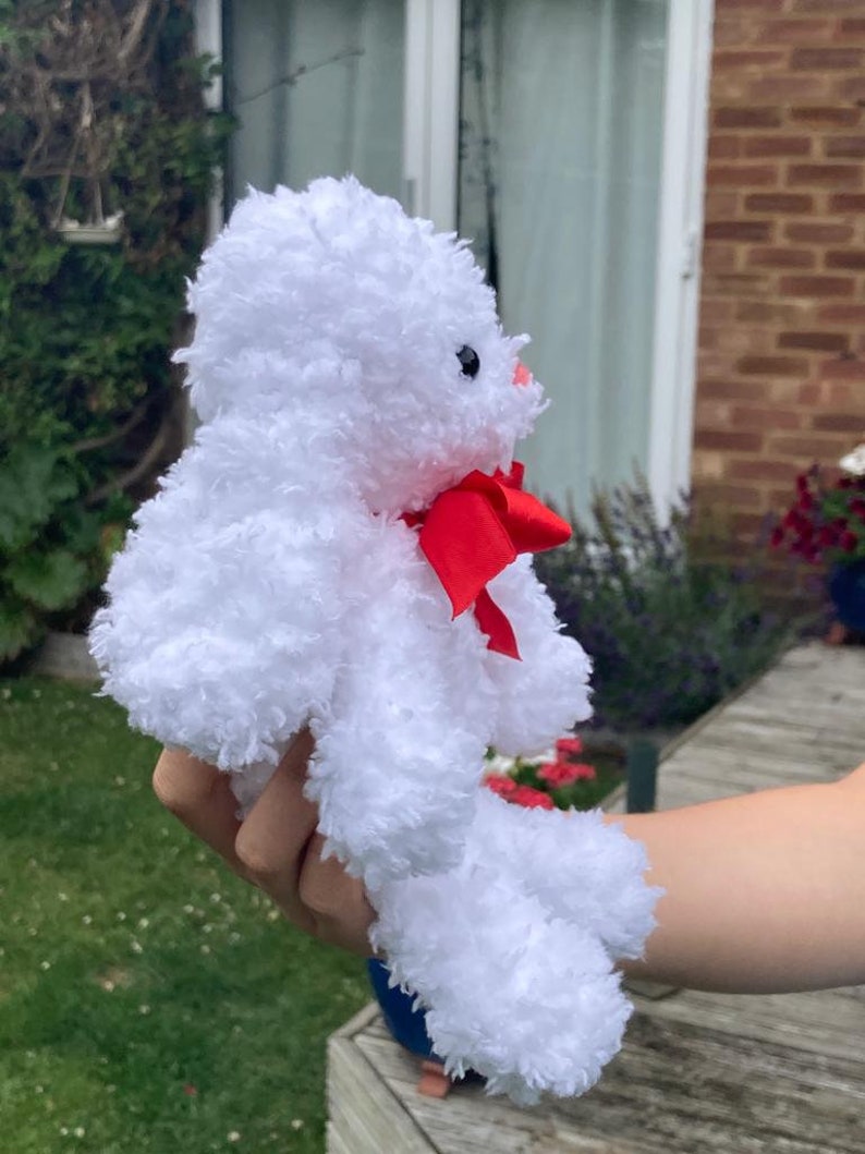 Crochet Fluffy Bunny Plush - Etsy