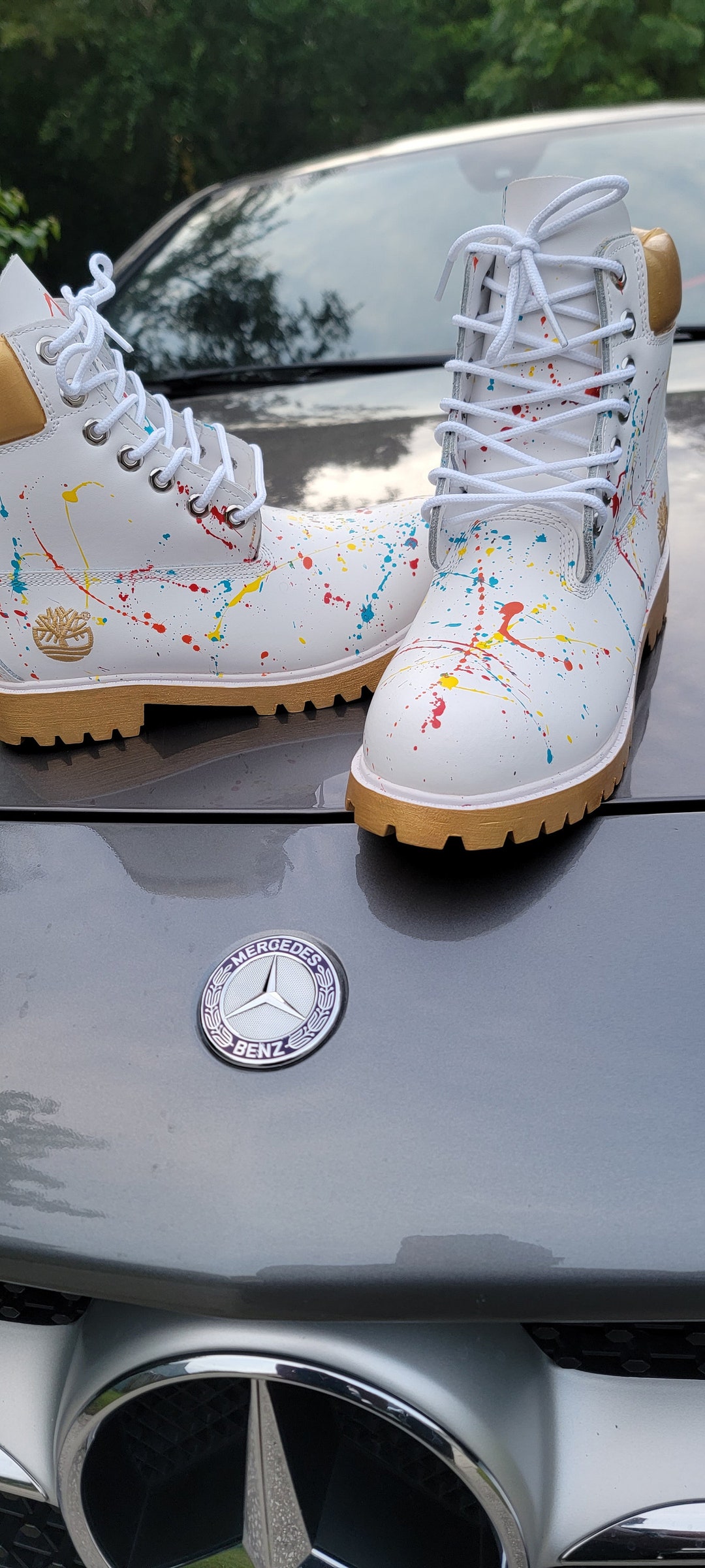 Brand New Custom Timberland Boots Custom Gold - Etsy