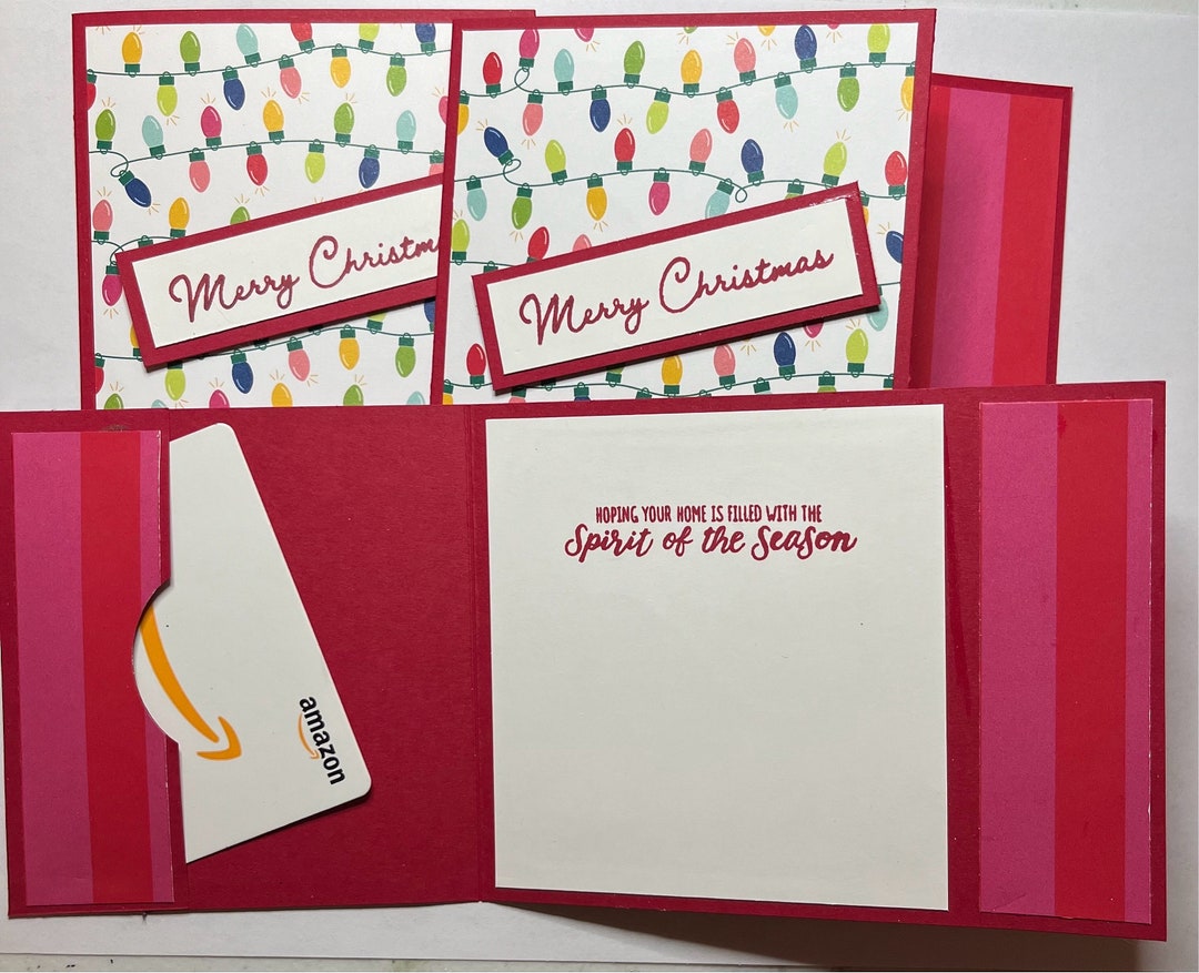 Handmade Christmas Gift Card Holder Merry Christmas - Etsy