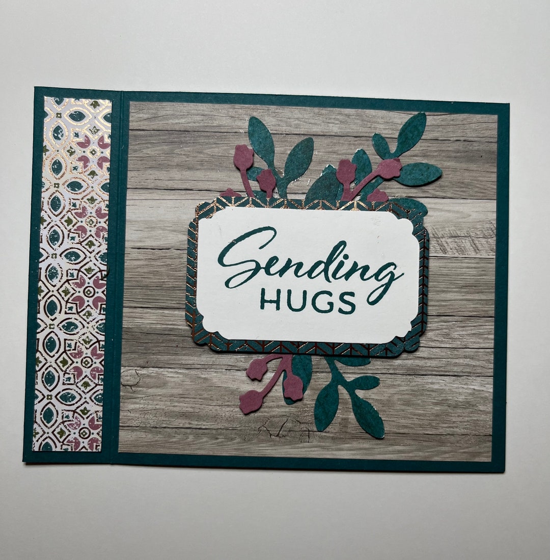 Handmade Sending Hugs Greeting Card - Etsy