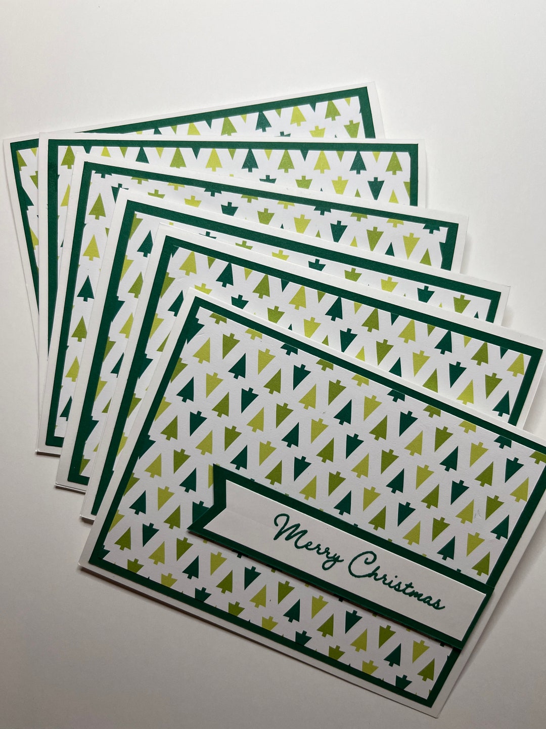 Handmade Christmas Greeting Card Set of 6 - Etsy