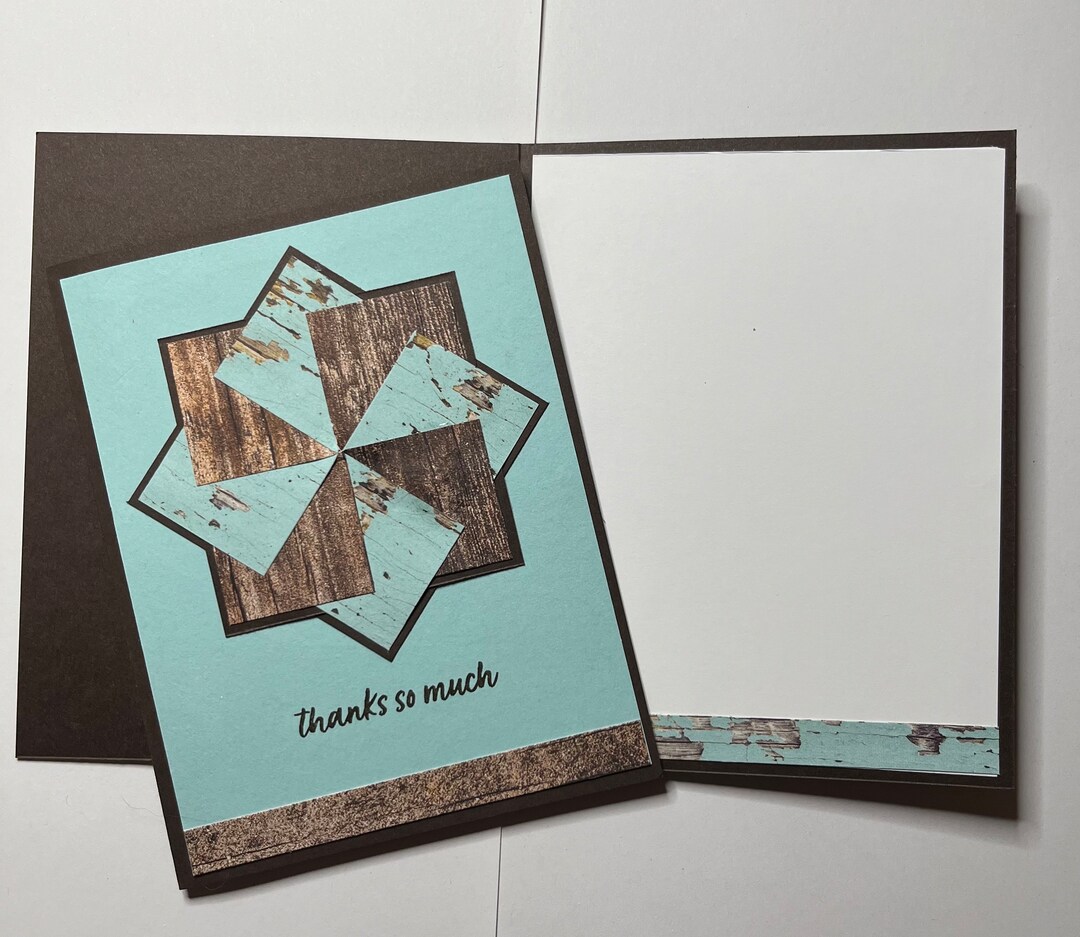 Handmade Thank You Greeting Card for Men - Etsy