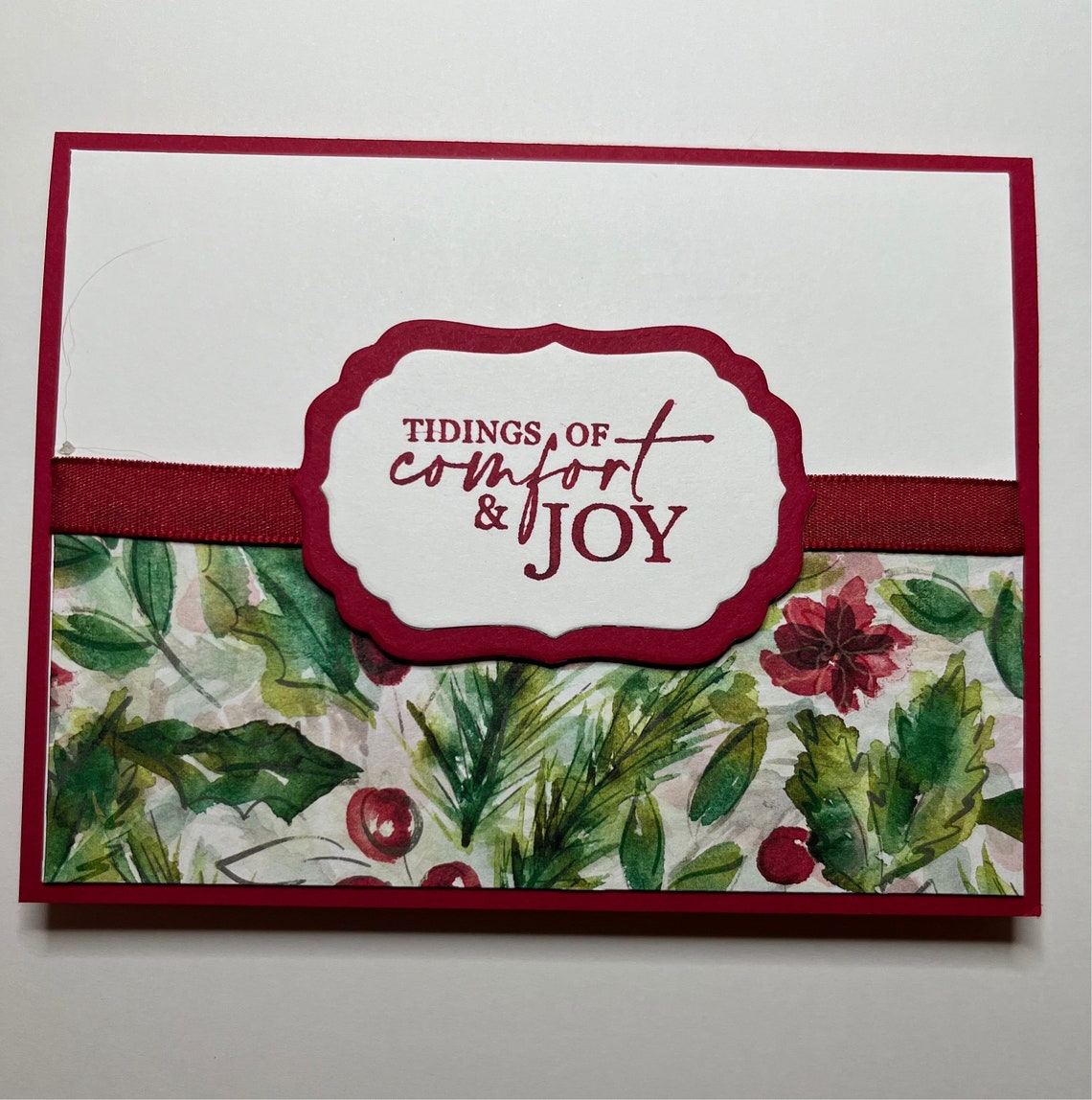 Handmade Christmas Greeting Card Set of 5 - Etsy