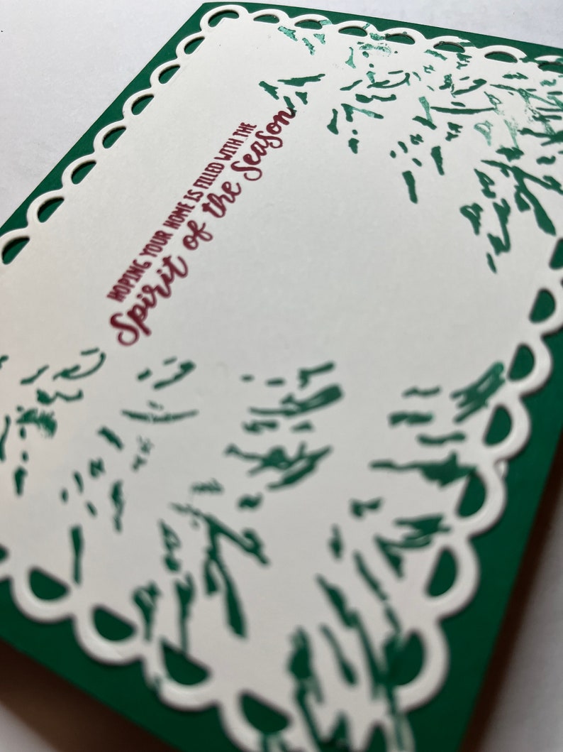 Handmade Christmas Greeting Trees Set of 4 Cards - Etsy