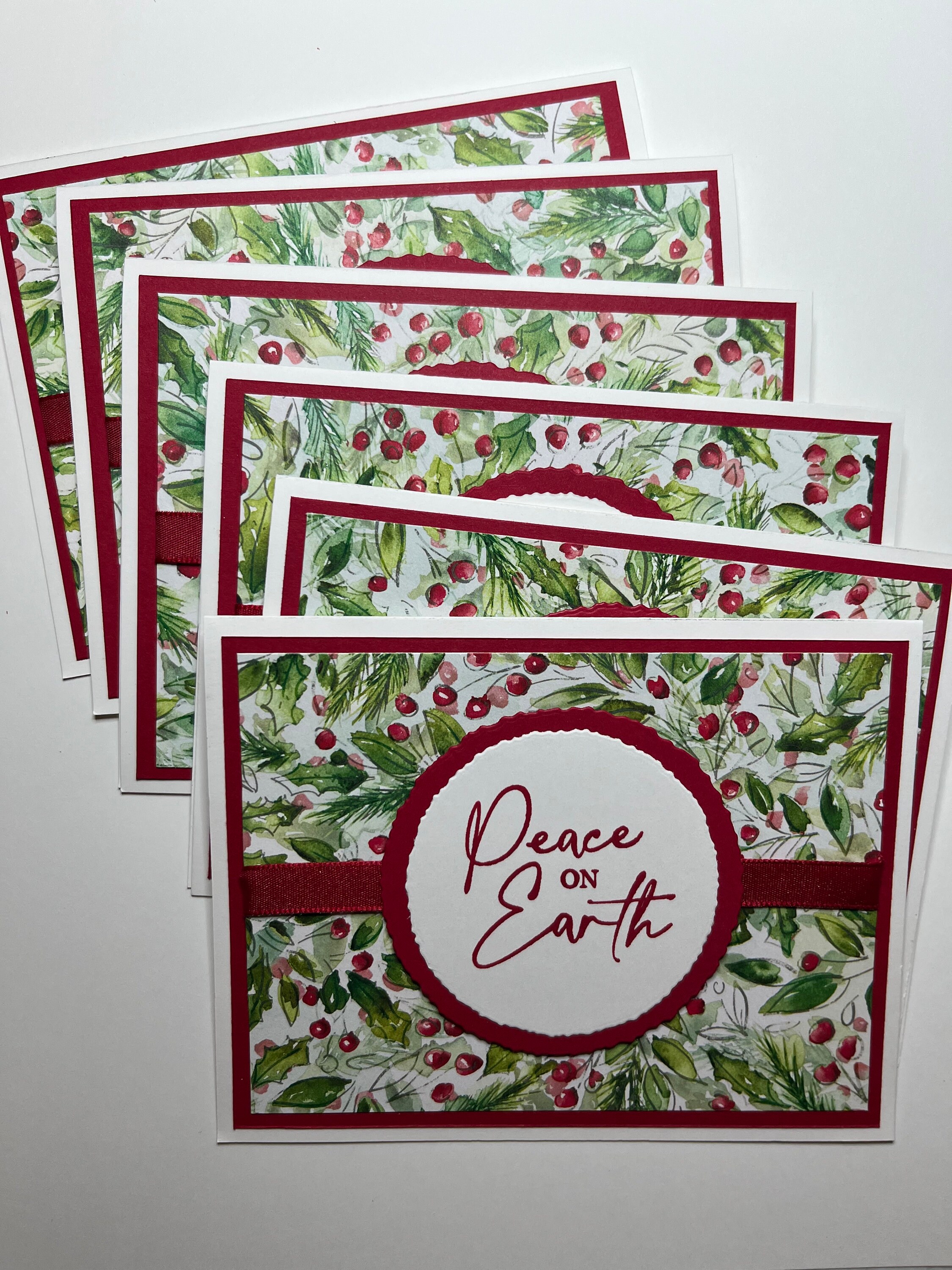 Handmade Christmas Greeting Card Set of 6 - Etsy
