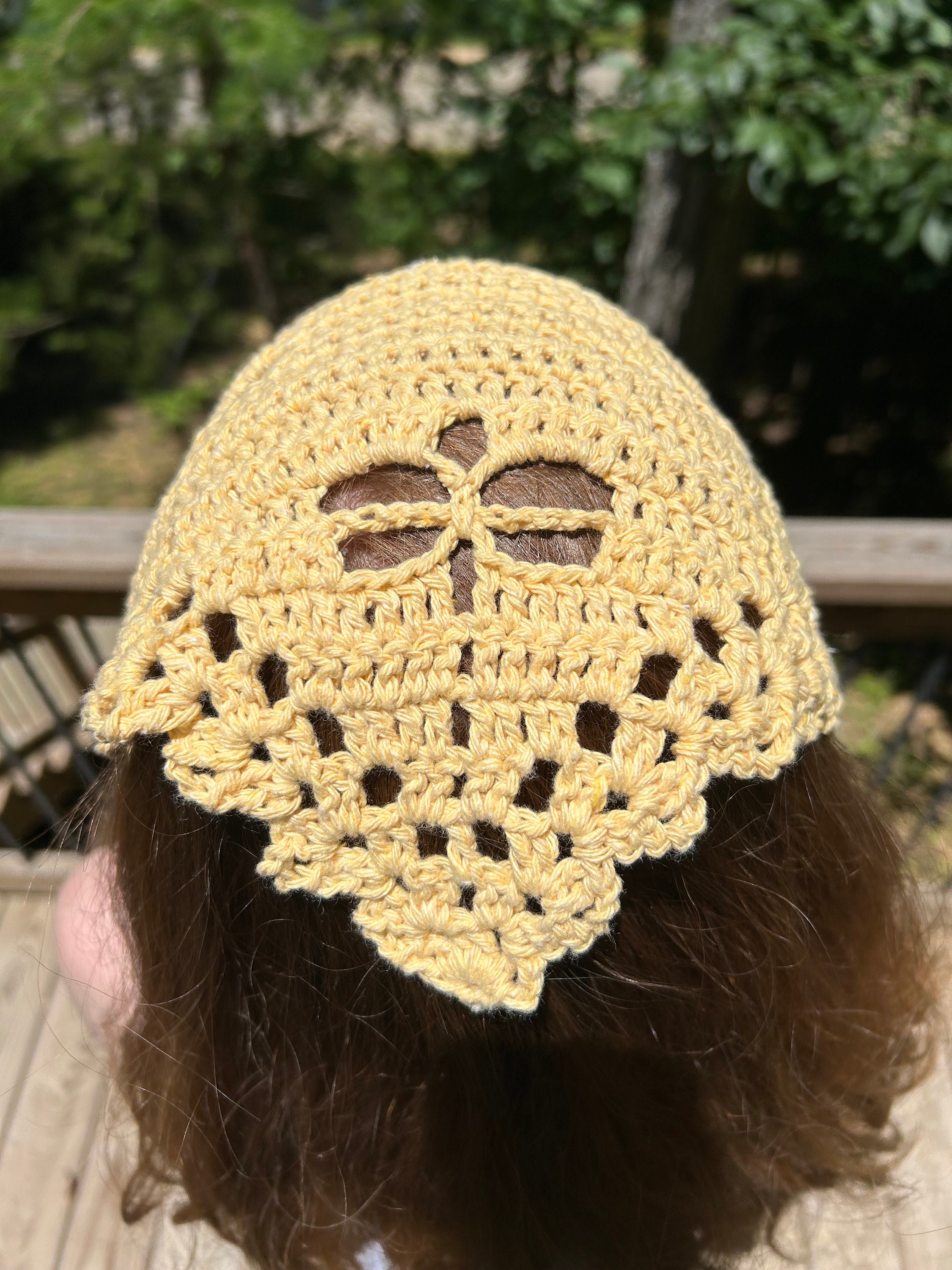 Crochet Dragonfly Headband Bandana Handmade - Etsy