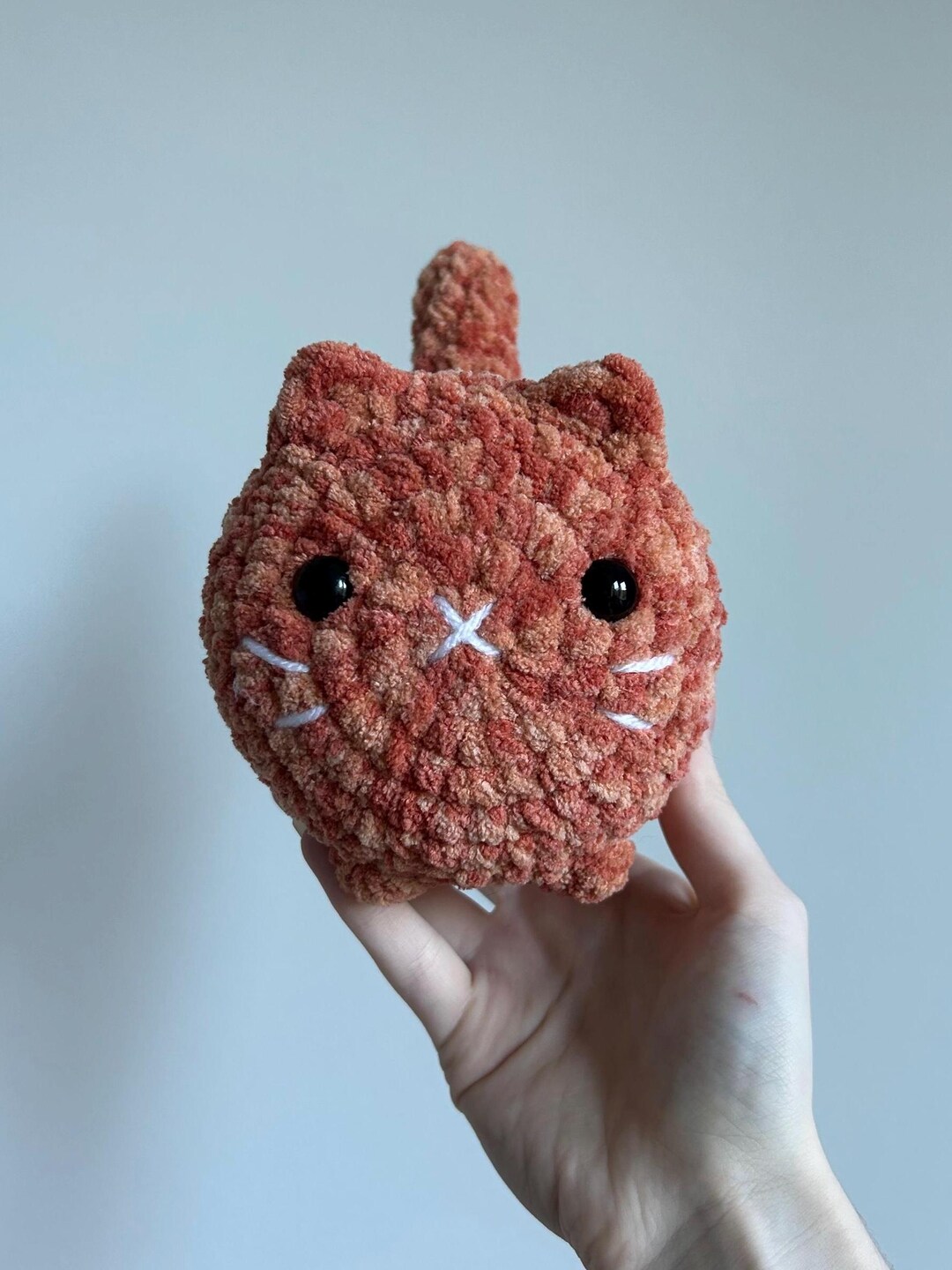 Crochet Orange Tabby Cat Loaf Kitty Plushie Handmade Stuffed Animal - Etsy