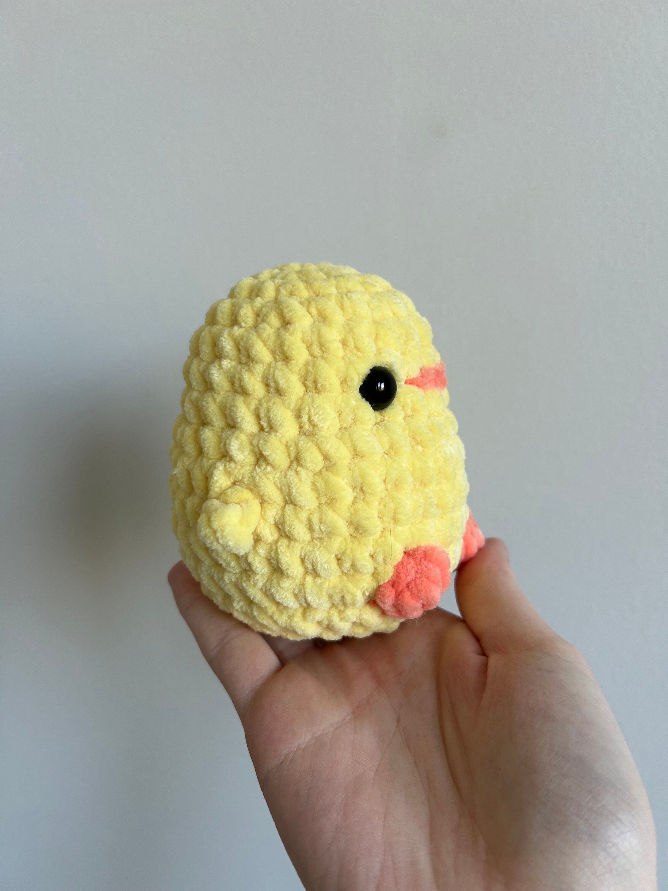 Crochet Baby Chick Plushie Handmade Stuffed Animal - Etsy