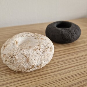 Set of 2 Paper Mache Candle Holders, Tealight Holder Set, Antique ...