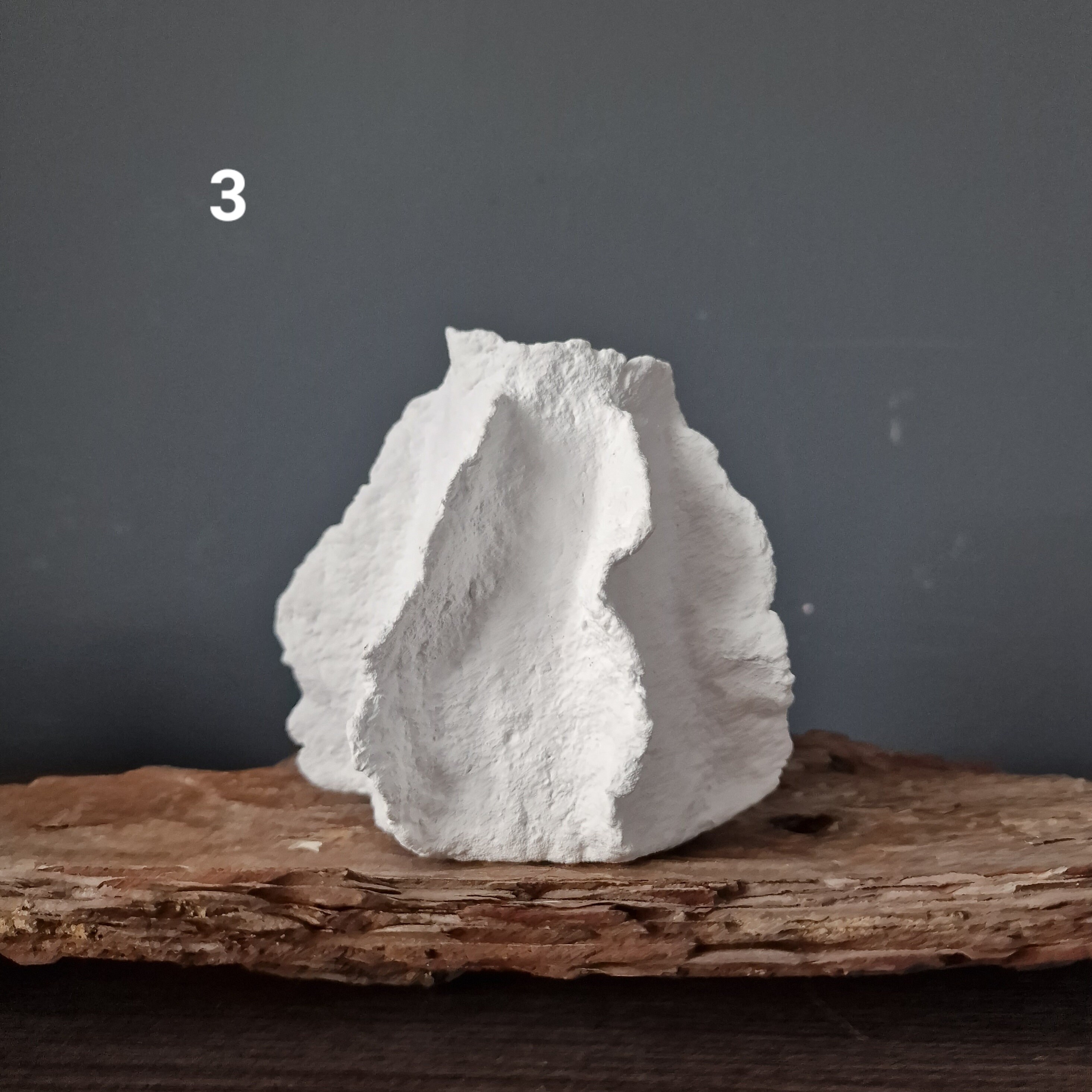 Small White Paper Mache Vase Organic Papier Mache Pot Wabi - Etsy