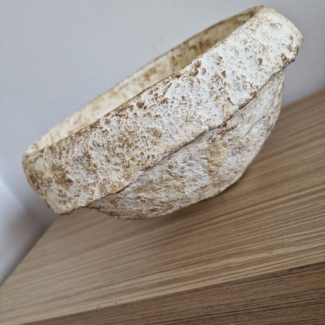 Large Paper Mache Bowl Organic Paper Mache Pot Wabi Sabi - Etsy