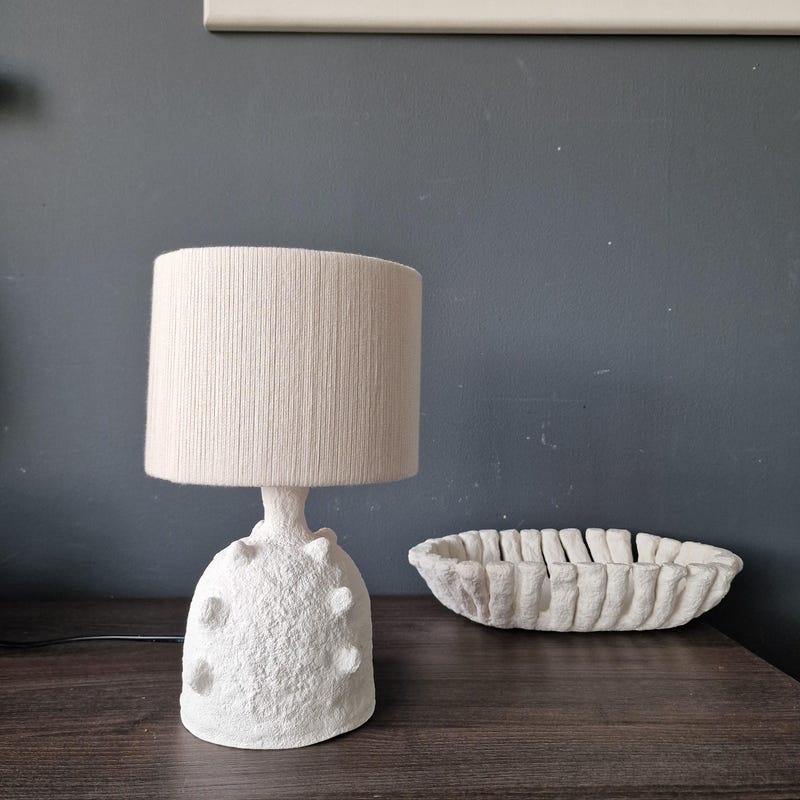 Paper Mache Lamp - Etsy