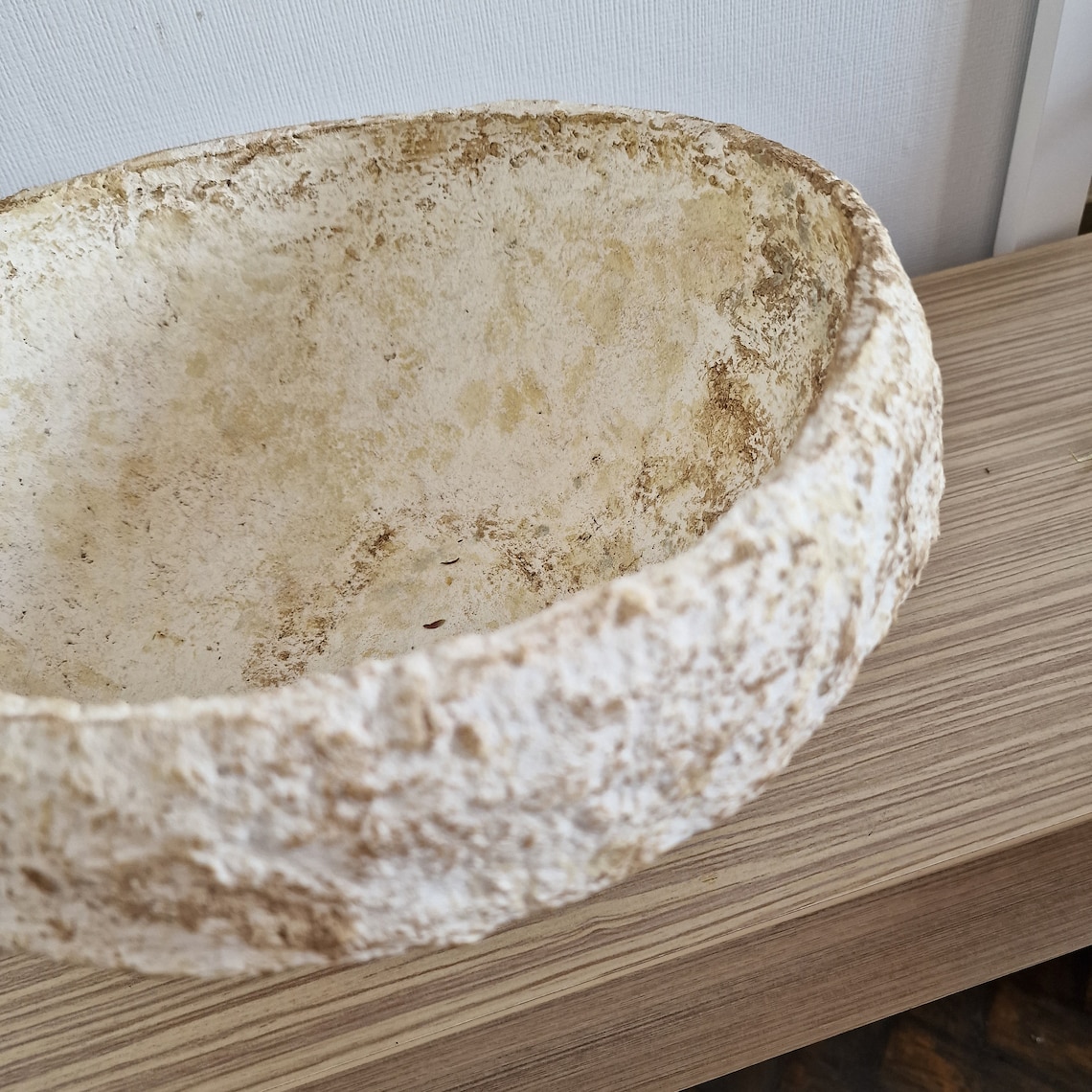 Large Paper Mache Bowl Organic Paper Mache Pot Wabi Sabi - Etsy