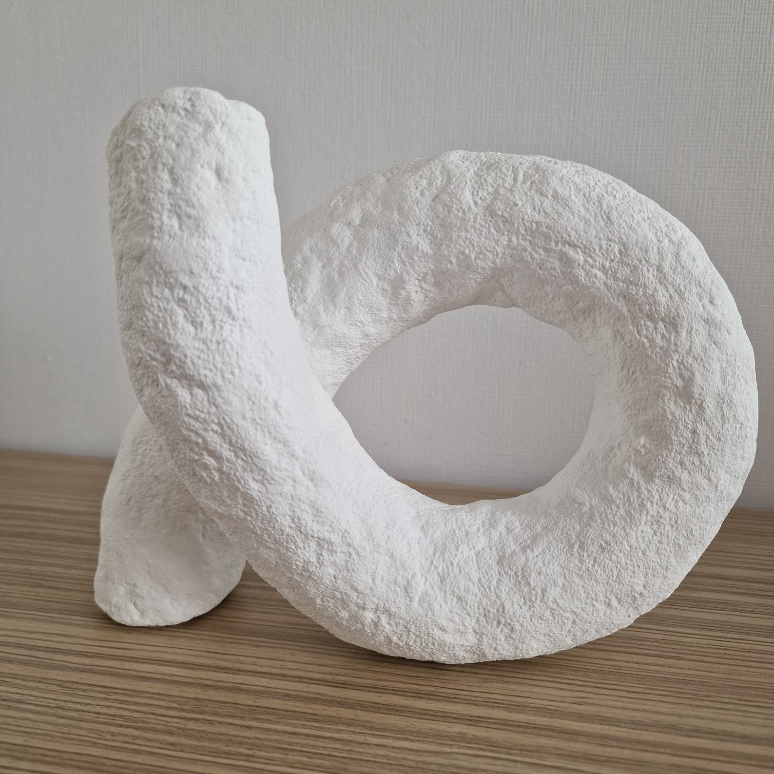 White Paper Mache Vase, Organic Papier Mache, Wabi Sabi Vessel ...