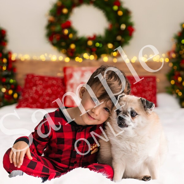 Christmas Pj Digital Background - Etsy