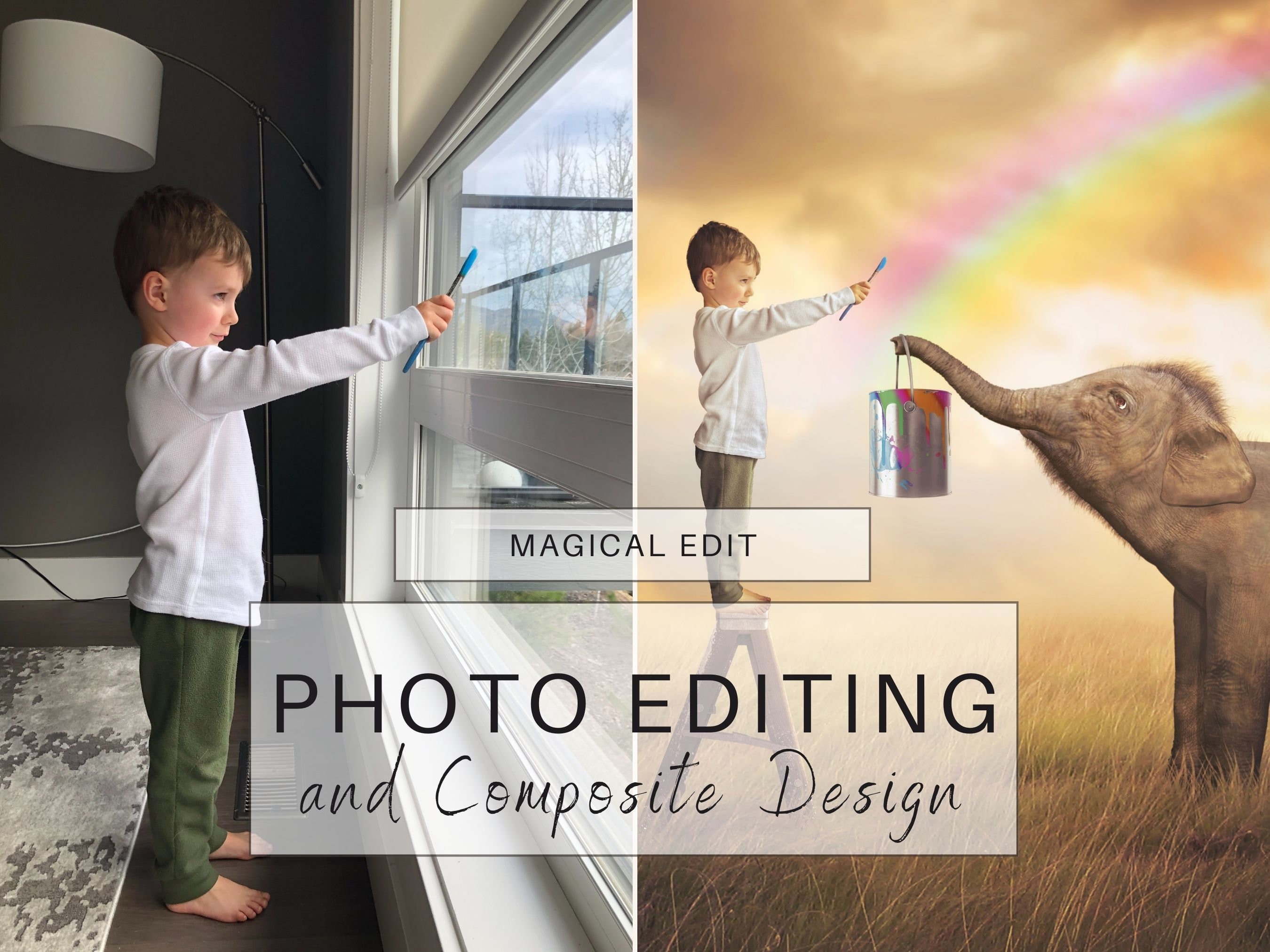 Photo Editing Photoshop Composite Photo Photo Gift Head - Etsy