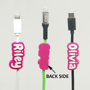 Universal USB Cable Name Tag / Charger Cable Name Label / Personalised ...