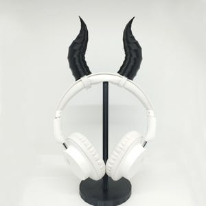 Black and White Devil Horns / Dragon Horns / Headphone Horns / Headset ...