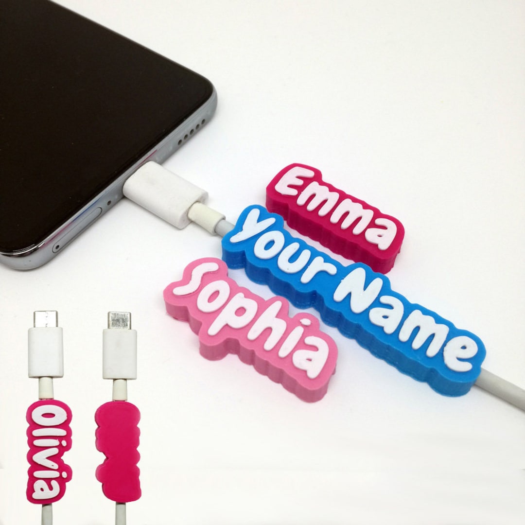 Universal USB Charger Name Clip / Phone Charm / iPhone & - Etsy