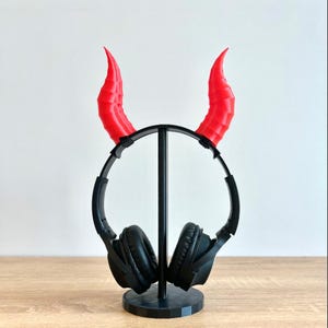 Black and White Devil Horns / Dragon Horns / Headphone Horns / Headset ...