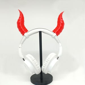 Black and White Devil Horns / Dragon Horns / Headphone Horns / Headset ...