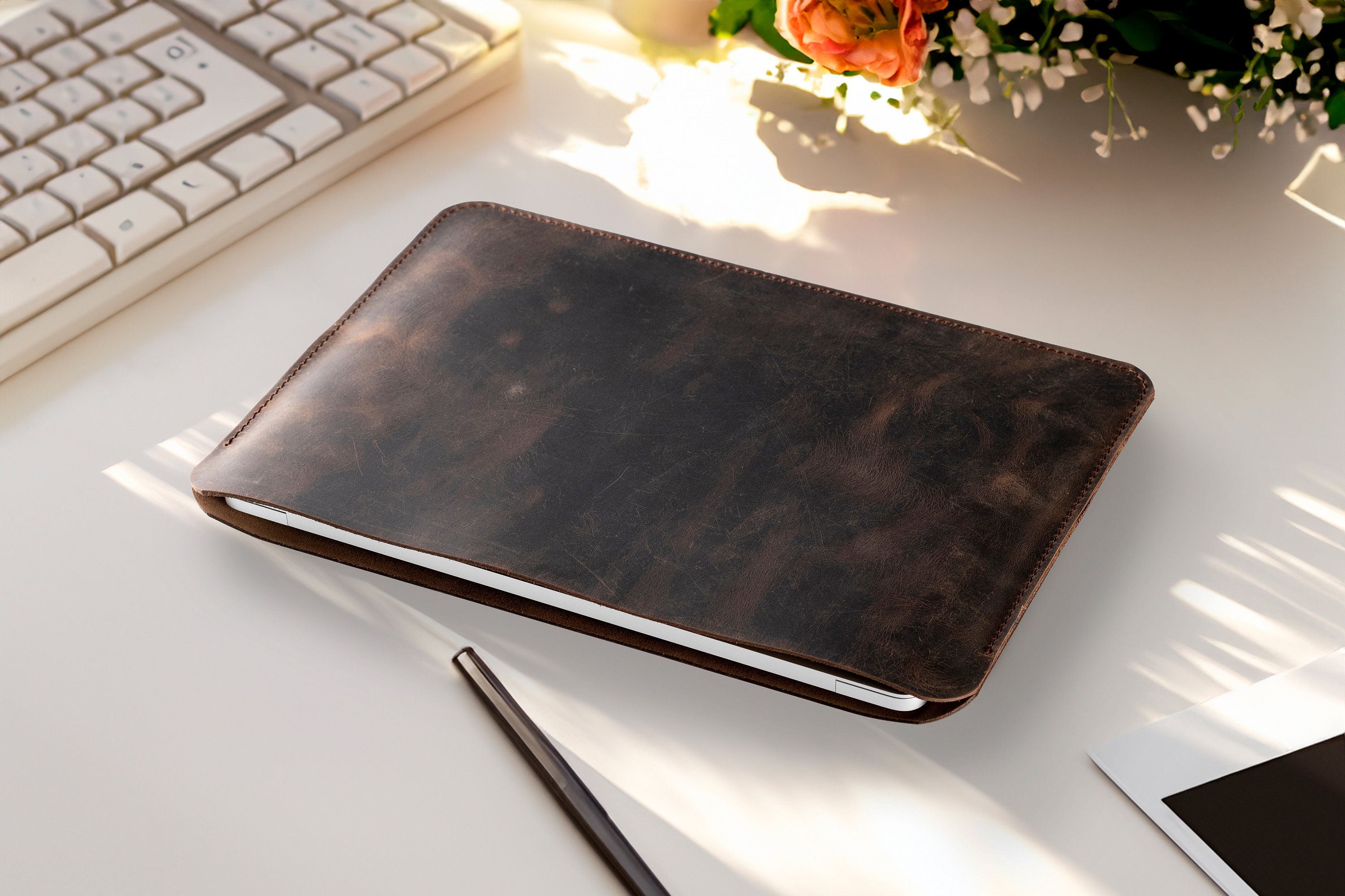 Leather Sleeve Cover for Samsung Galaxy Book3, Galaxy Book3 Pro, Galaxy ...