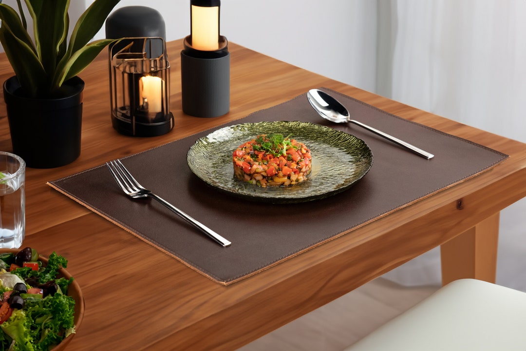 Premium Vegetable Tanned Leather Placemats, Custom 2.2 Mm Thick ...