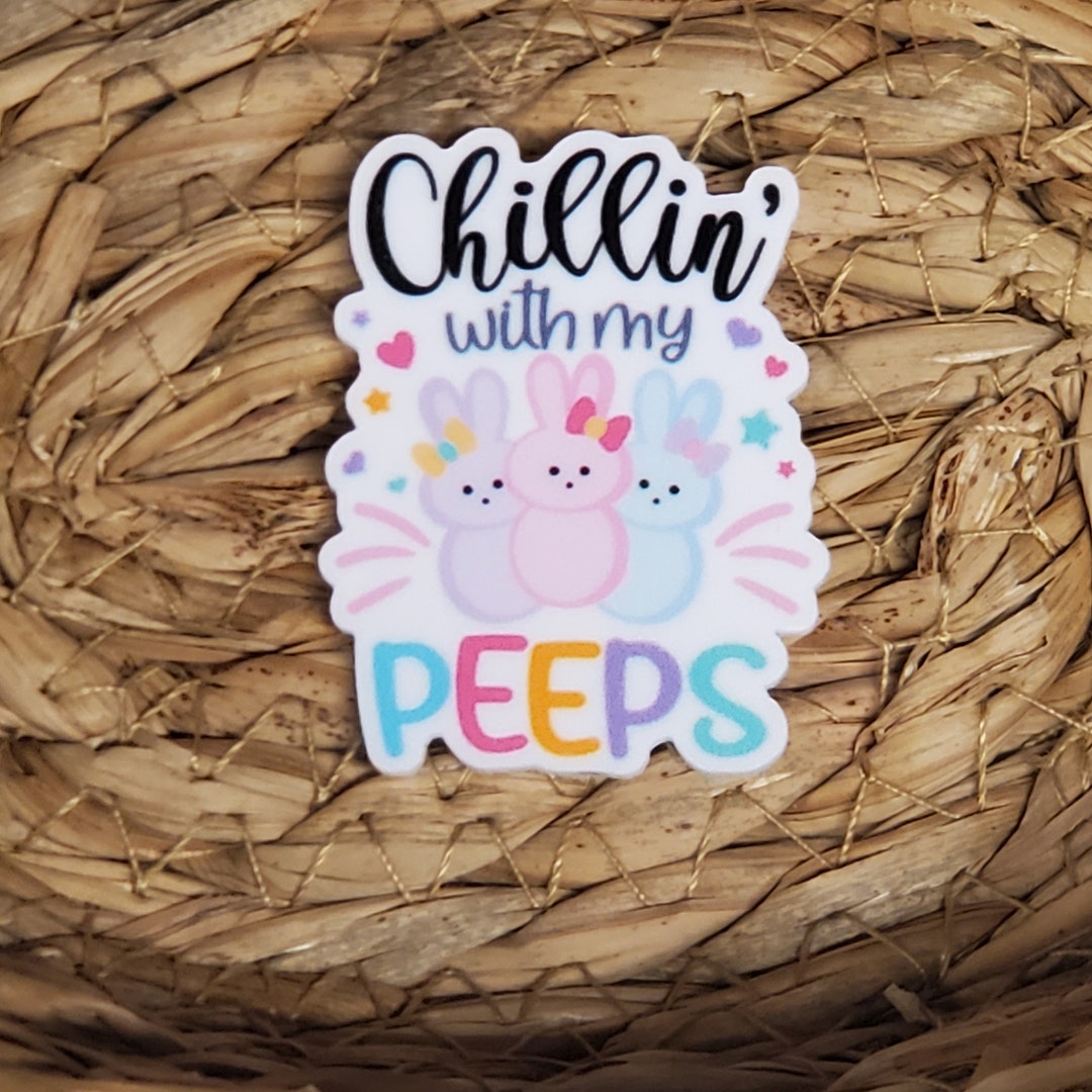 Chillin Peeps Pastel Acrylic Flatback - Etsy