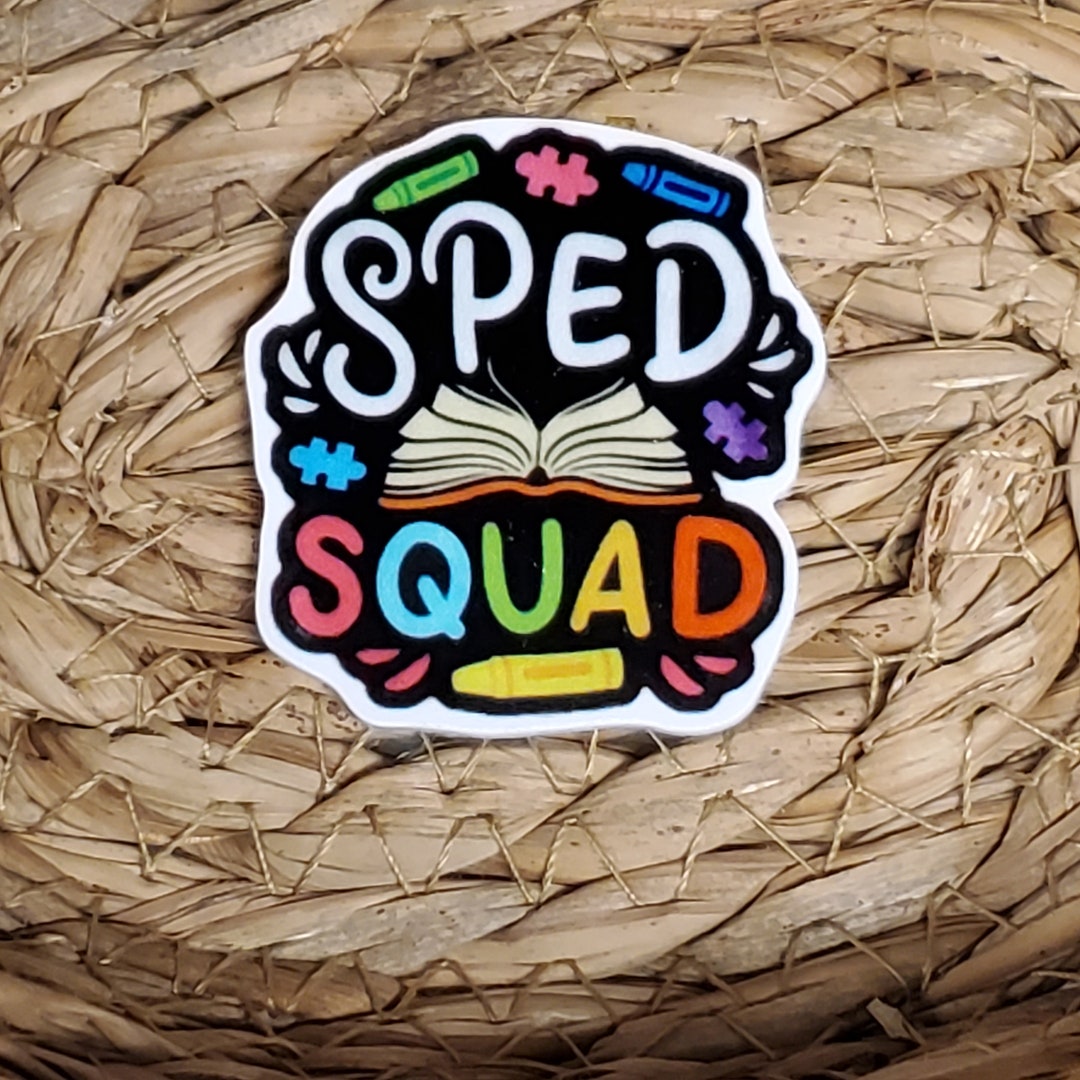 Sped Squad Acrylic Flatback - Etsy