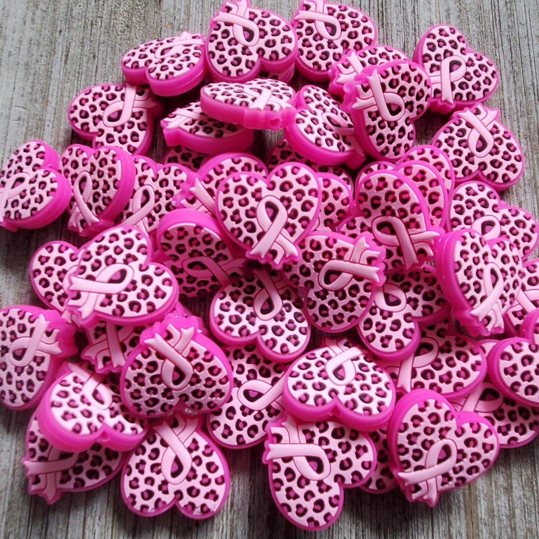 Breast Cancer Awareness Focal Beads - Etsy